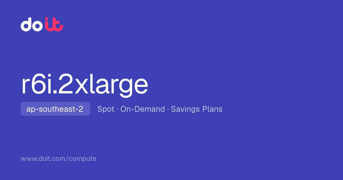 r6i.2xlarge Specs & Pricing - Spot, On-Demand & Savings Plans in ap ...