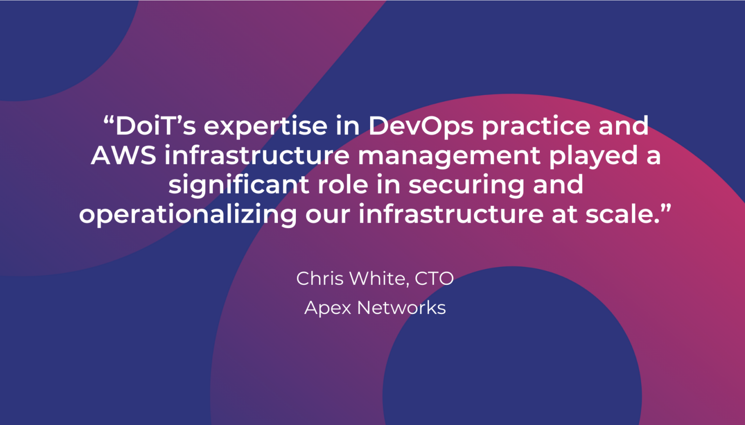 Apex Networks achieves a secure and well-governed AWS environment leveraging DoiT’s DevOps ...